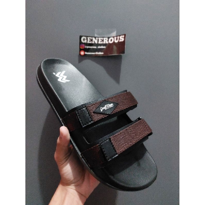 Jual Geoff Max Official - Zekka Brown | Slippers | Sandal Unisex ...