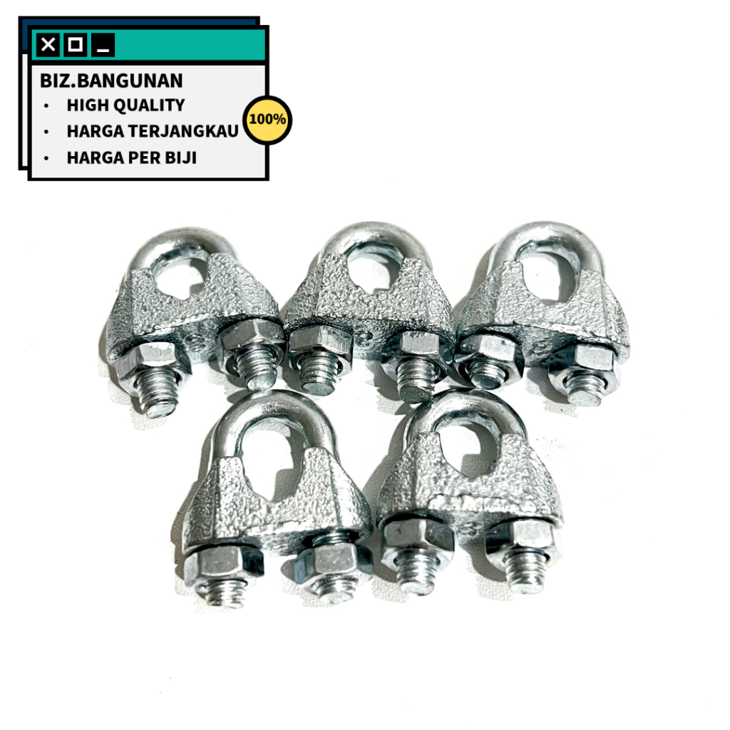 Jual KLEM SELING 8MM - WIRE ROPE CLAMP PENGIKAT TALI BAJA KUKU MACAN 8 ...