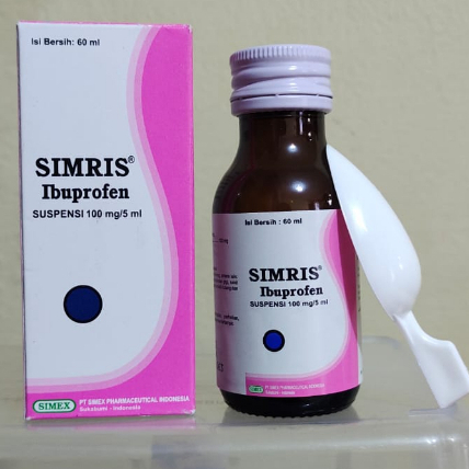 Jual SIMRIS SUPENSI 100 MG/5ML (BOTOL) 60 ML OBAT PENURUN DEMAM ANAK ...