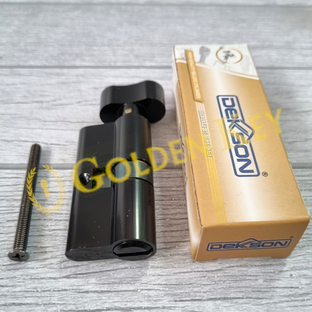 Jual Kunci Silinder Pintu Kayu Knob Putar 60MM Cylinder Dekkson Dekson CYL BK DL 60 MM Matt ...