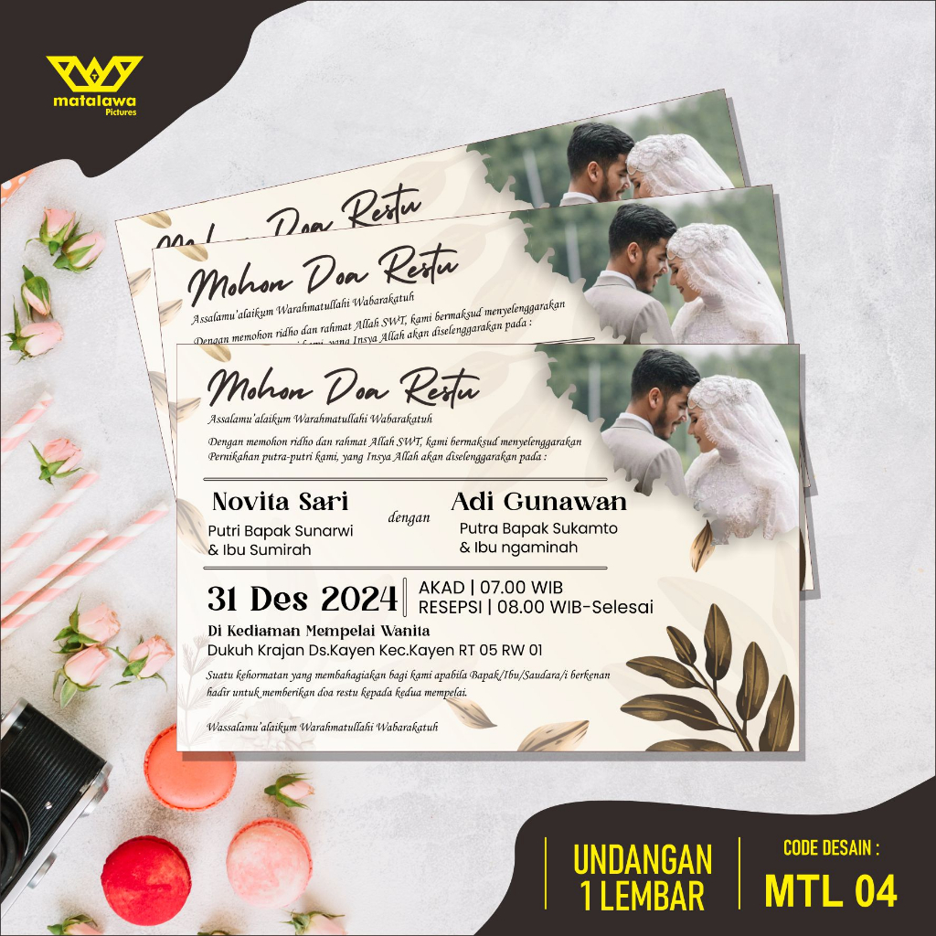 Jual Undangan Sorogan Kombinasi Tonjokan Besek dan Kotak Nasi | Shopee ...