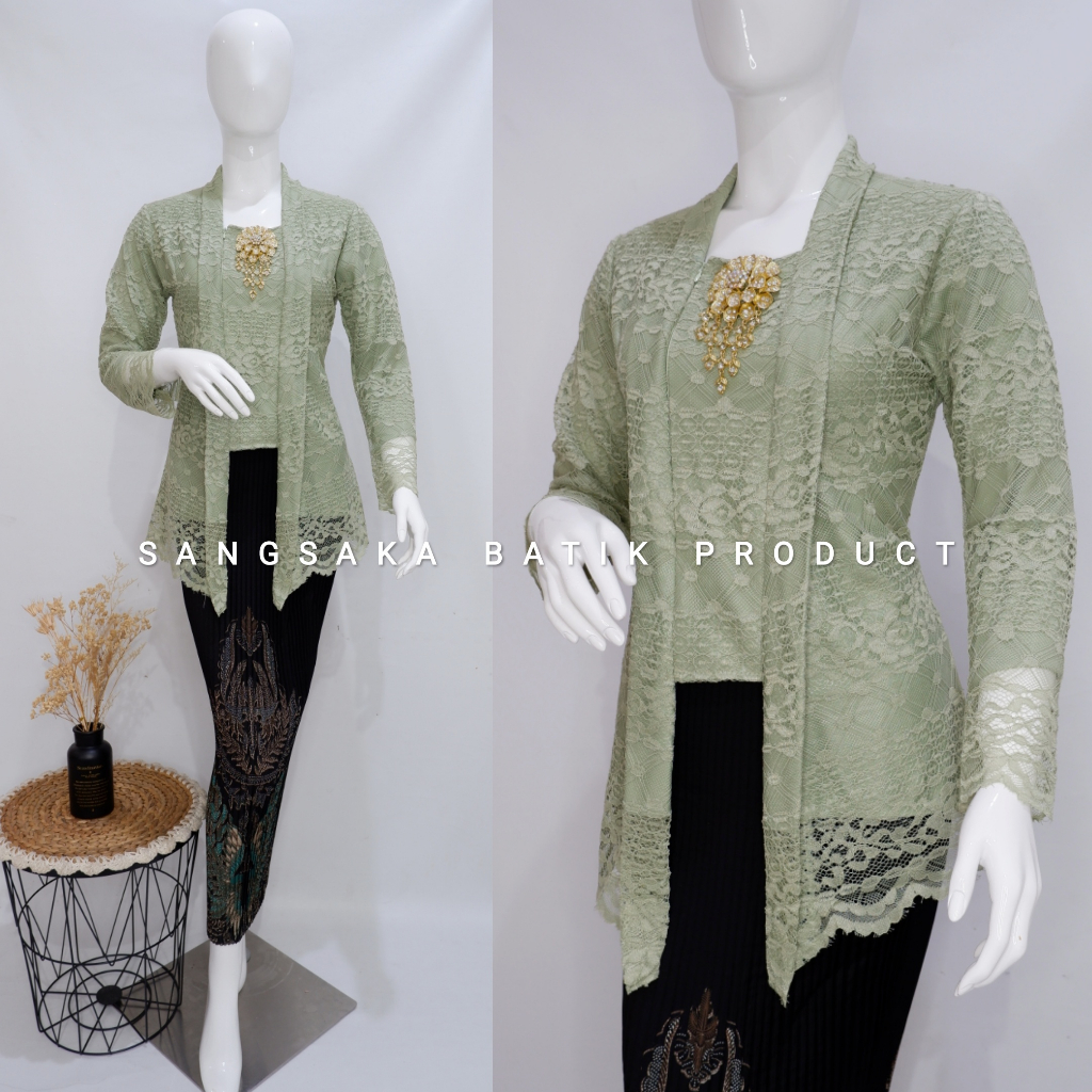 Jual Kebaya Kutu Baru / Kebaya Tunik / Tunik Brokat / Kebaya Modern / Kebaya tile / Kebaya ...