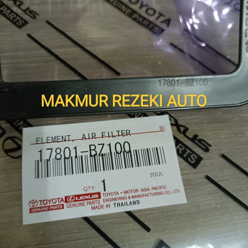 Jual AIR FILTER - SARINGAN UDARA AGYA 1000CC / ALYA 1.0 P/N 17801-BZ100 ...