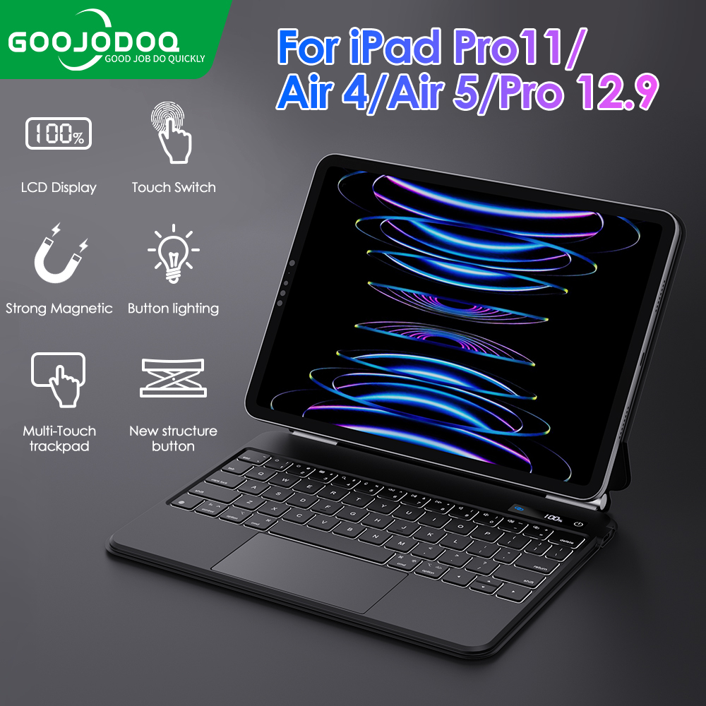 Jual Goojodoq Magic Keyboard Case for iPad Pro 11 12.9 Pro 13 Air6 iPad ...