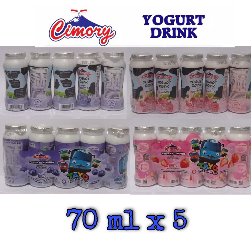 Jual 1 PACK ISI 5 I Cimory mini yogurt kemasan botol 70 ml | yogurt anak | minuman sehat anak ...