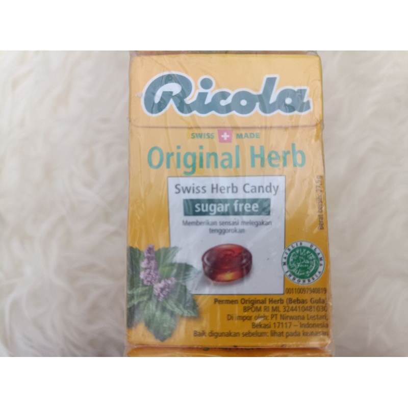 Jual [27,5 gram] Permen Ricola Original Herb | Shopee Indonesia