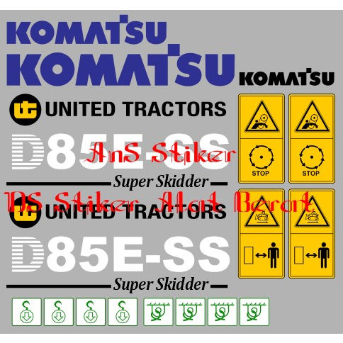 Jual Sticker Dozer Komatsu D85ESS-2 Stiker Alat Berat Buldoser ...