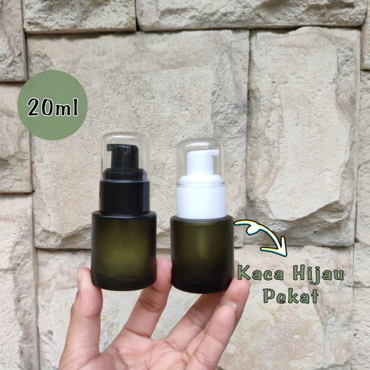 Jual Botol Spray Pump Botol Hijau Pekat Doff Botol Lotion Kaca Hijau ...