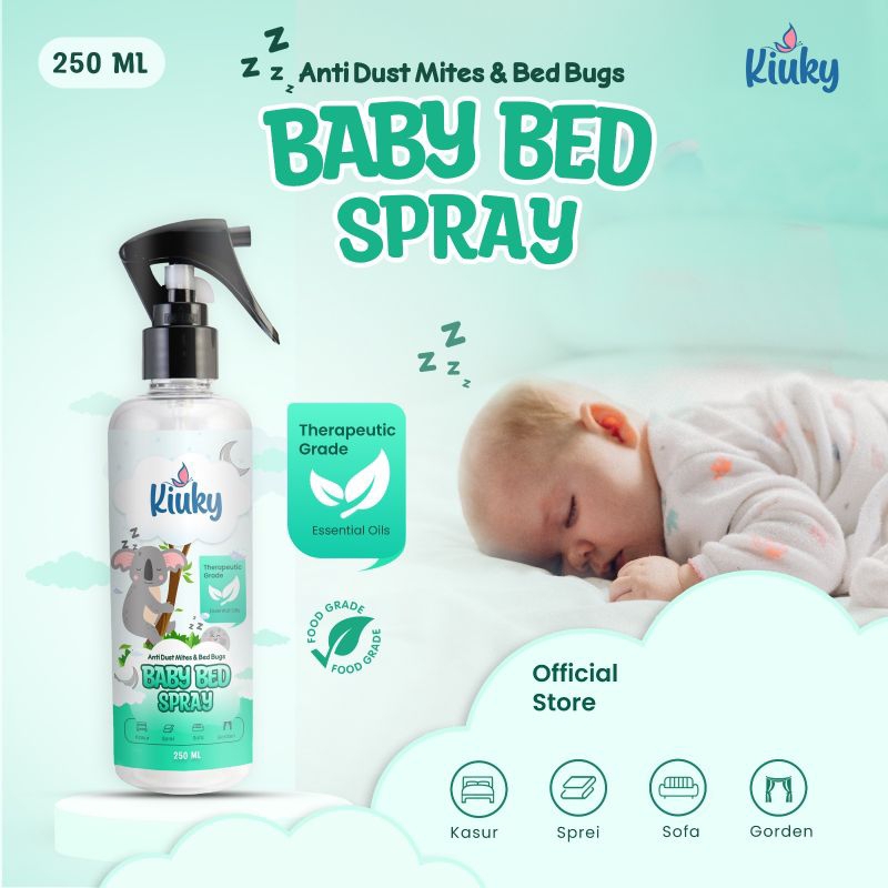 Jual KIUKY BABY BED SEPRAY natural anti tungau kutu kasur 250ml ...