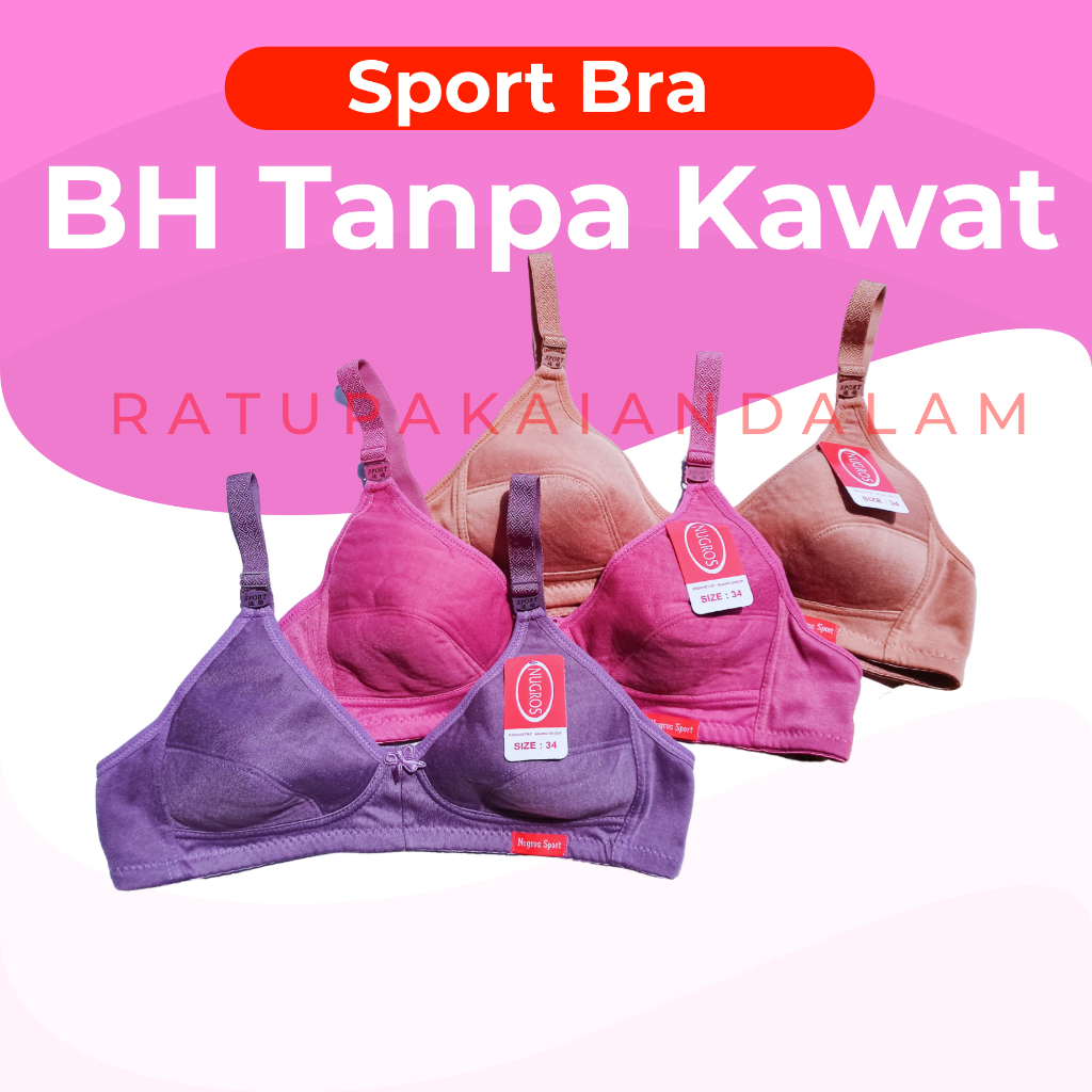 Jual Sport Bra Wanita BH Cewek - tanpa kawat busa BH Fidilla Mirip ...