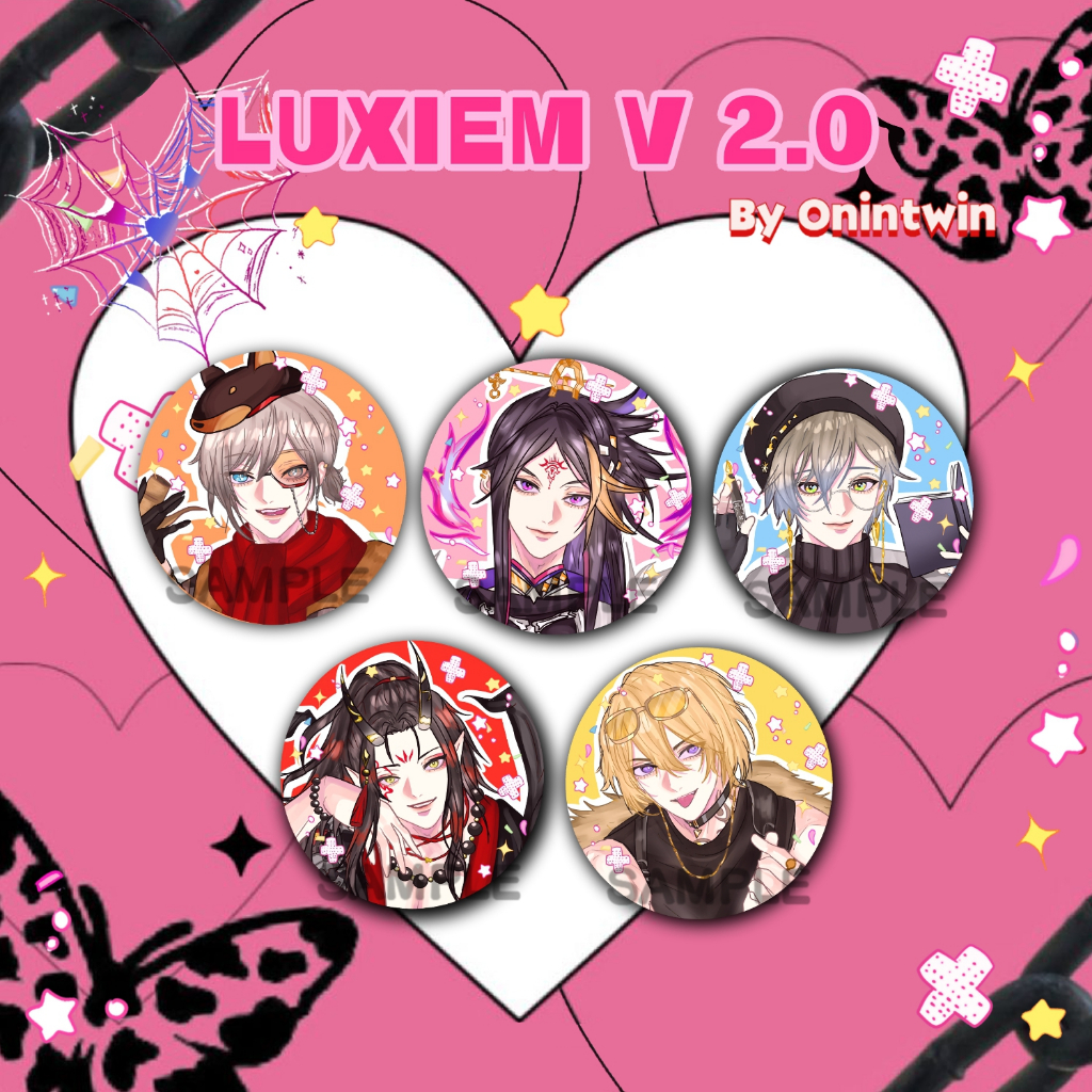 Jual VTUBER NIJISANJI Luxiem button pin by onintwin / Pocket Mirror Luxiem | Shopee Indonesia