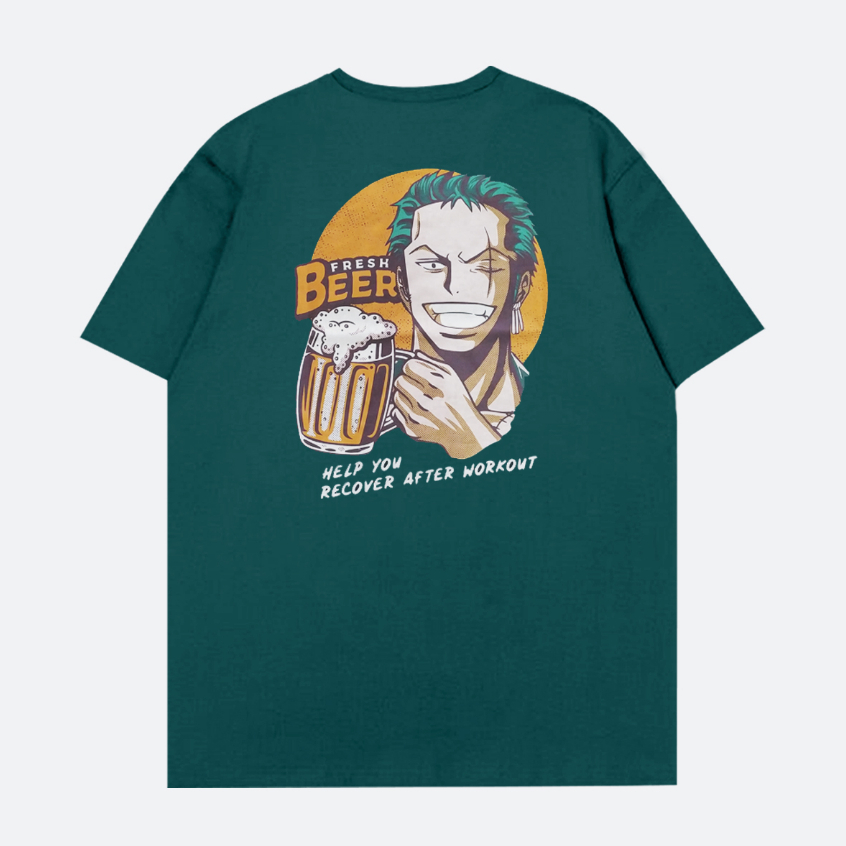 Jual WAZUP Kaos Anime One Piece - Roronoa Zoro Beer Addict | Shopee ...