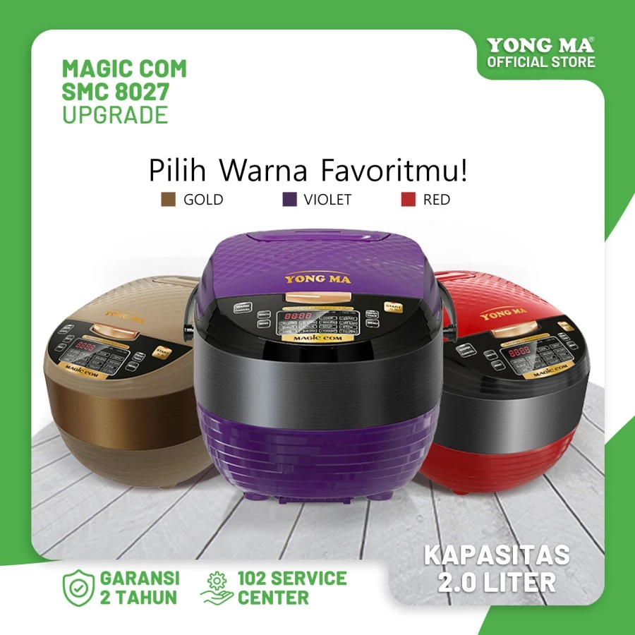 Jual Magic com Digital Rice Cooker Yong Ma SMC 8027 2 L Upgrade Edition ...