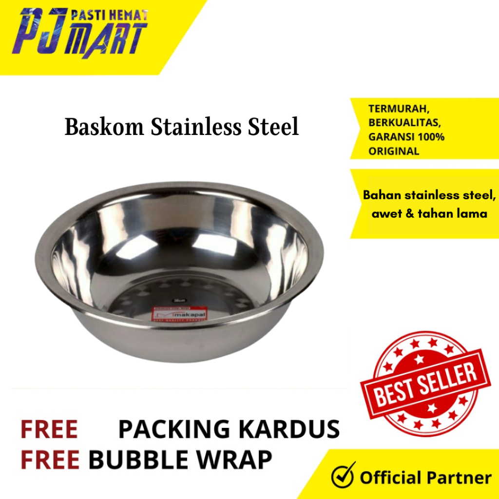 Jual Baskom Stainless Steel | Baskom Stainless Steel Murah | Wadah ...
