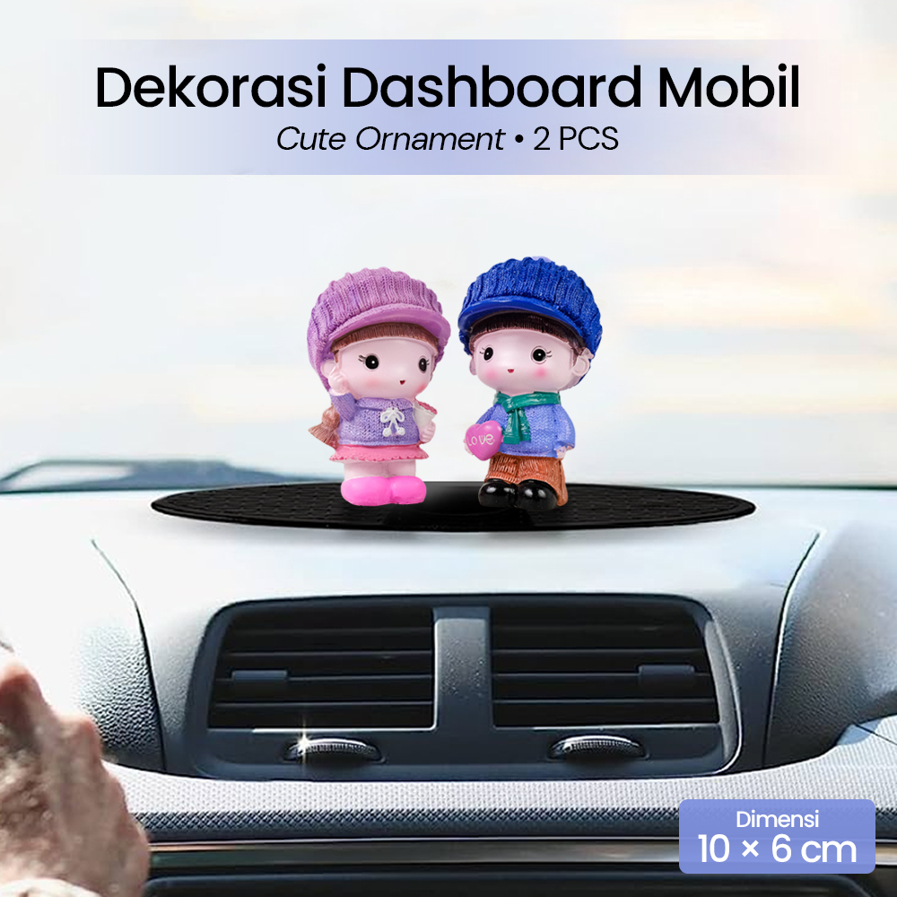 Jual Dekorasi Mobil Ornament Cute Small - Resin Doll - YMG - Mix Color ...