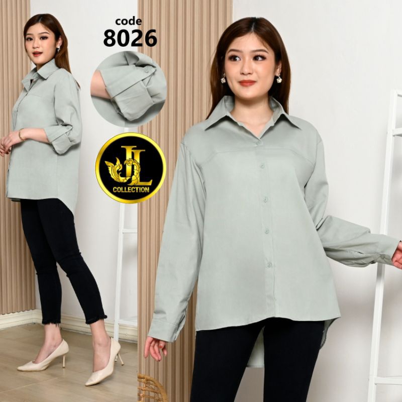 Jual KEMEJA WANITA / KEMEJA LENGAN SKODER BAHAN KATUN_8026 | Shopee ...