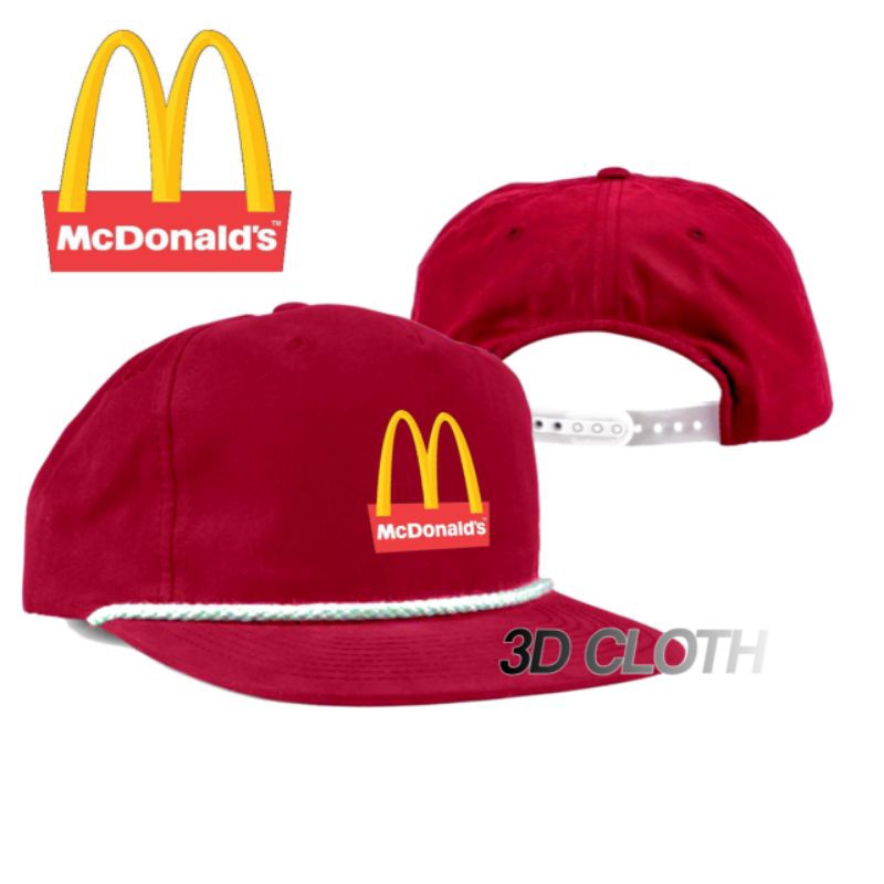 Jual Topi snapback classic premium MCDONALD'S/Snapback oldskool rope ...