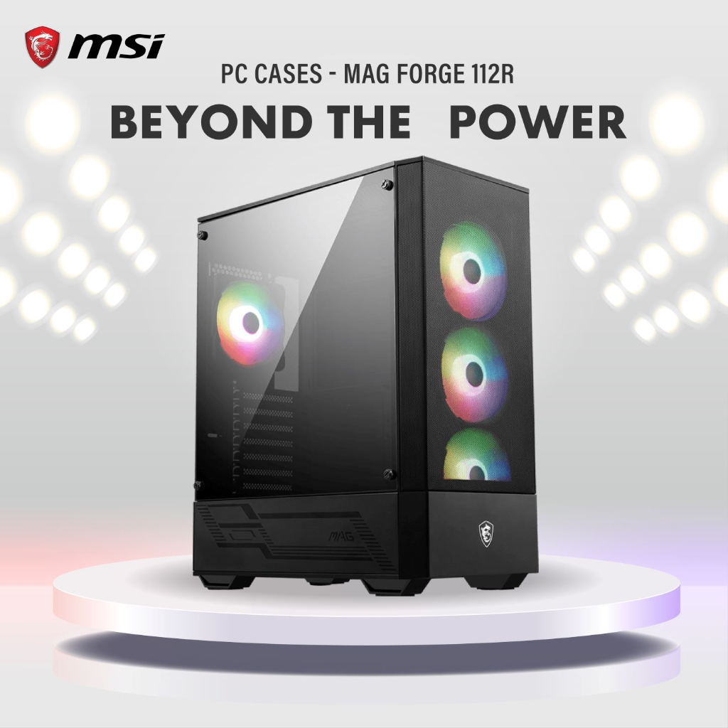 Jual Casing PC Gaming MSI MAG FORGE 112R ATX - Tempered Glass Case ...