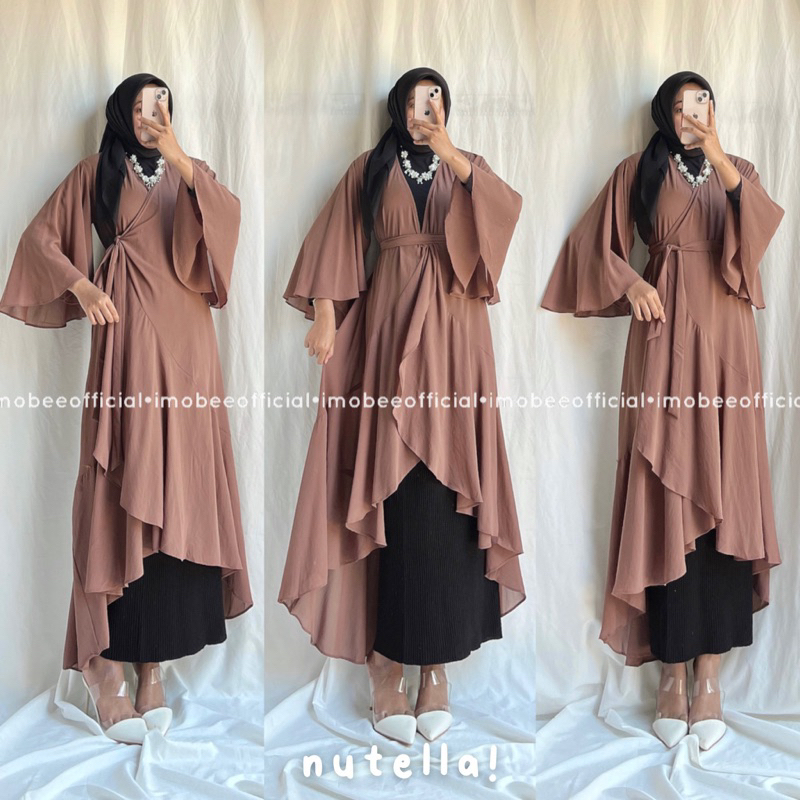 Jual AURORA DRESS CERUTY RUFFLE RAYA // LONG OUTER CERUTY ARMANI ...