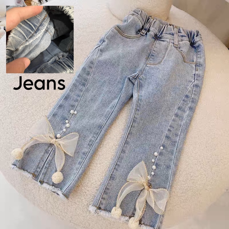 Jual [Mr.Gabor] Celana jeans panjang anak perempuan cantik usia 3 - 8 ...