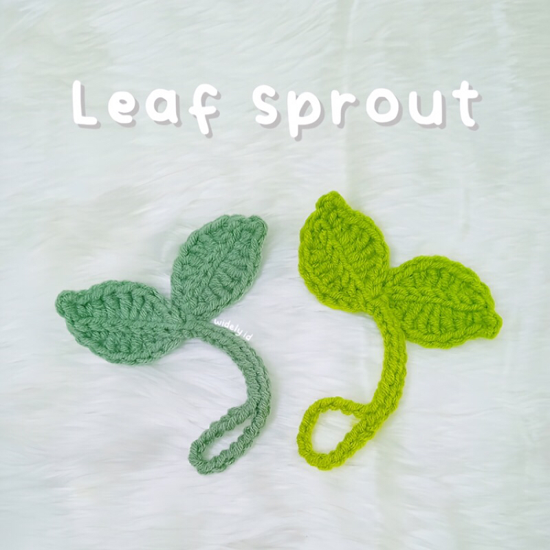 Jual LEAF SPROUT CROCHET | DAUN TUNAS RAJUT | SIJEUNI NCT (hiasan ...