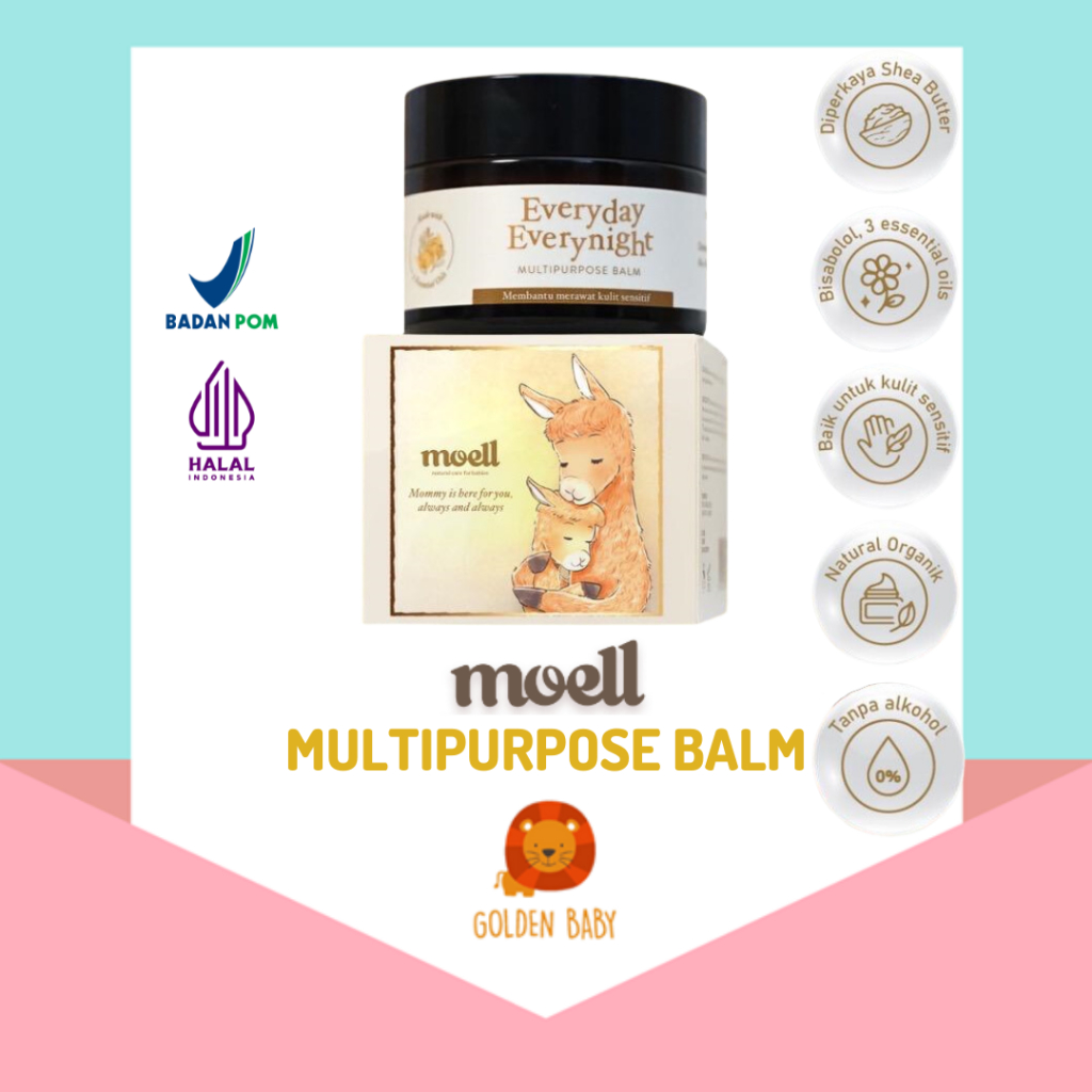 Jual Moell Everyday Everynight Multipurpose Balm | Anti Ruam Kulit ...
