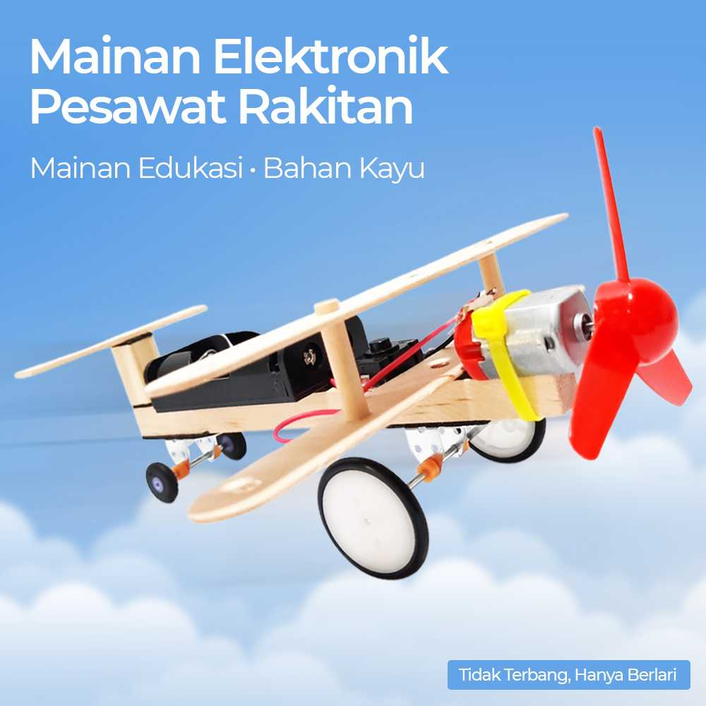 Jual Mainan Elektronik Pesawat Rakitan Mesin Dinamo | Shopee Indonesia