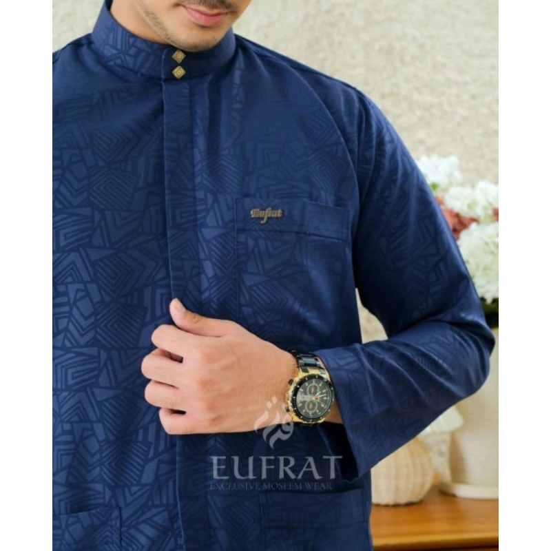 Jual Baju Pria Kurta Maroko Otsman Premium | Baju Koko Motif Embos ...
