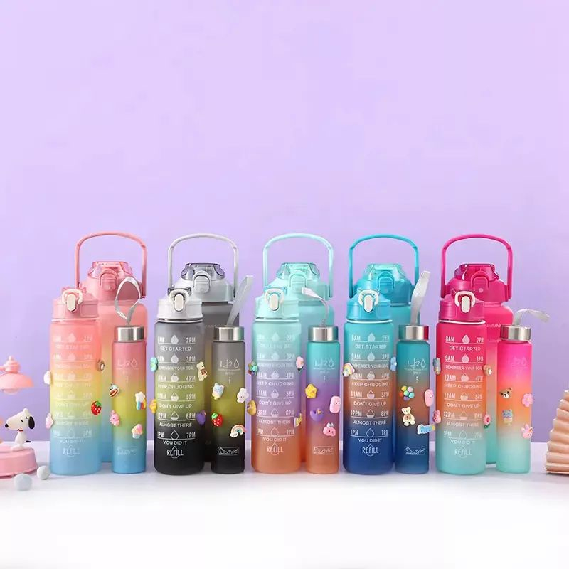 Jual BOTOL MINUM VIRAL 2LITER + 90ML + 350ML INCLUDE STIKER 2D 3D BOTOL ...