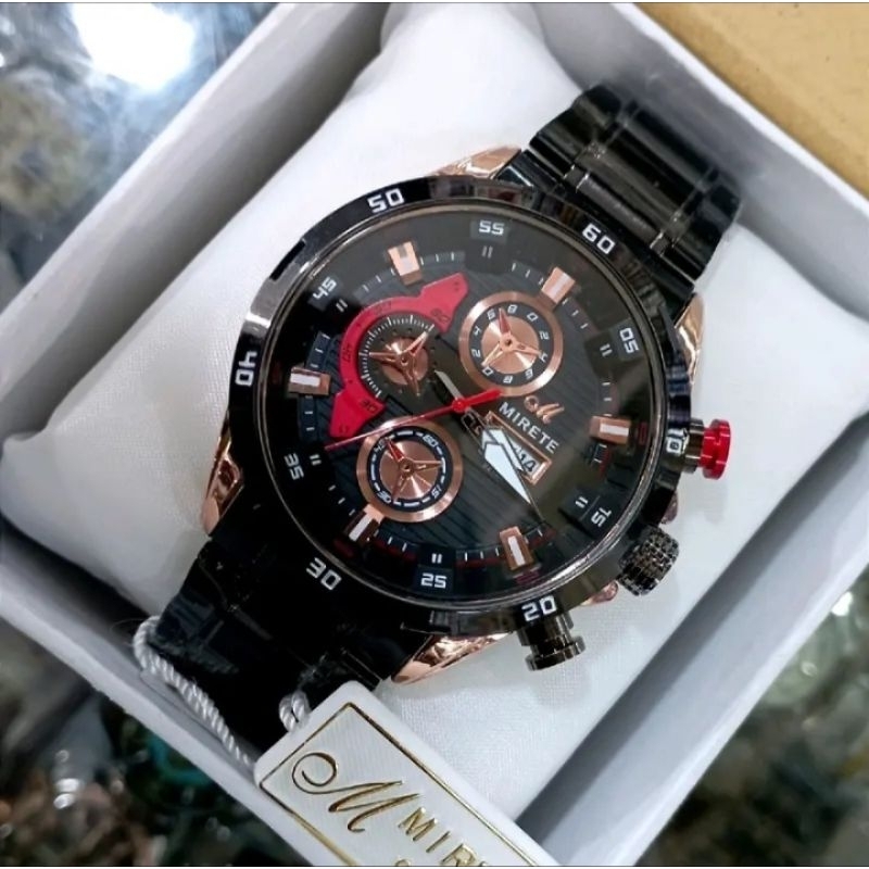 Jual JAM TANGAN MIRETE PRIA ORIGINAL ( WATER RESISTAIN ) | Shopee Indonesia