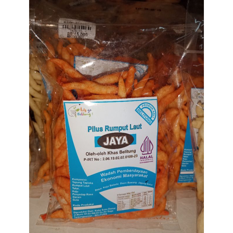 Jual Pilus Rumput Laut Jaya asli Belitung pilus jaya kecil oleh oleh ...