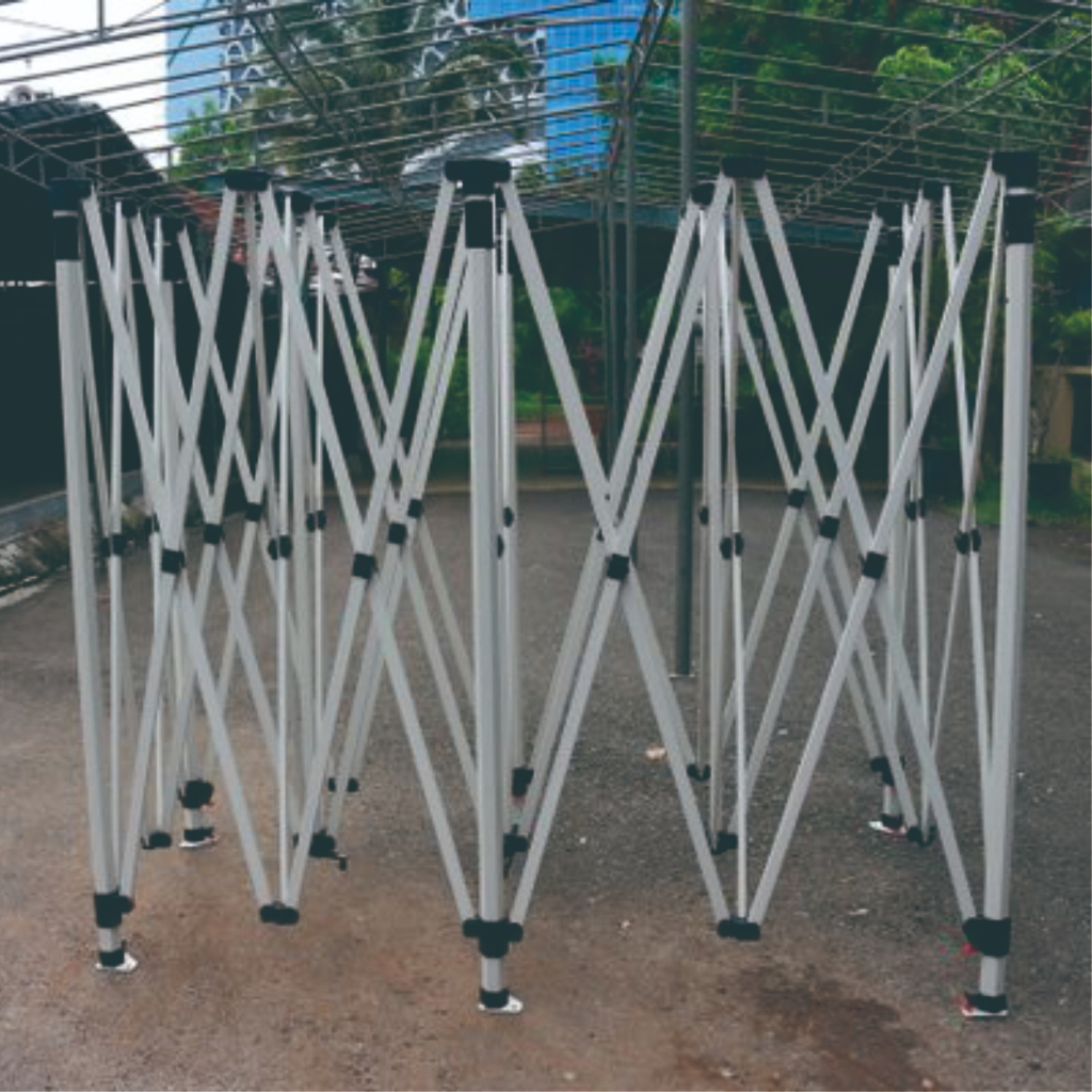 Jual RANGKA TENDA LIPAT PREMIUM 3X6 METER PUTIH | Shopee Indonesia