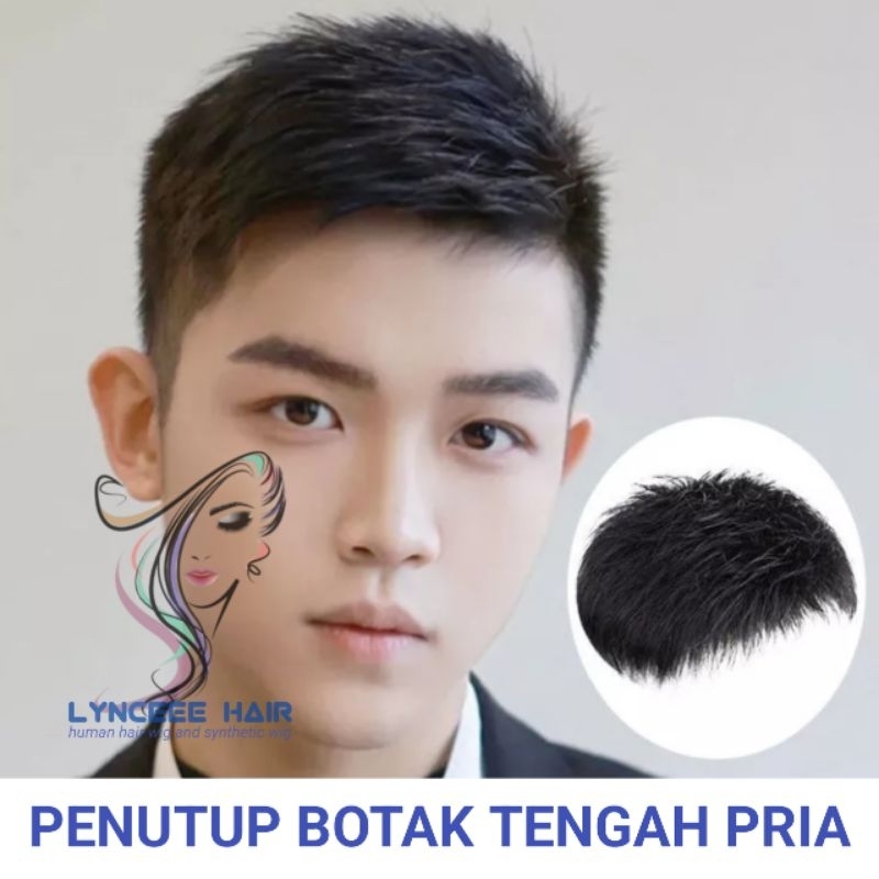 Jual Wig Tutup Botak Tengah Pria Model Toupee Hairclip Penutup Rambut ...