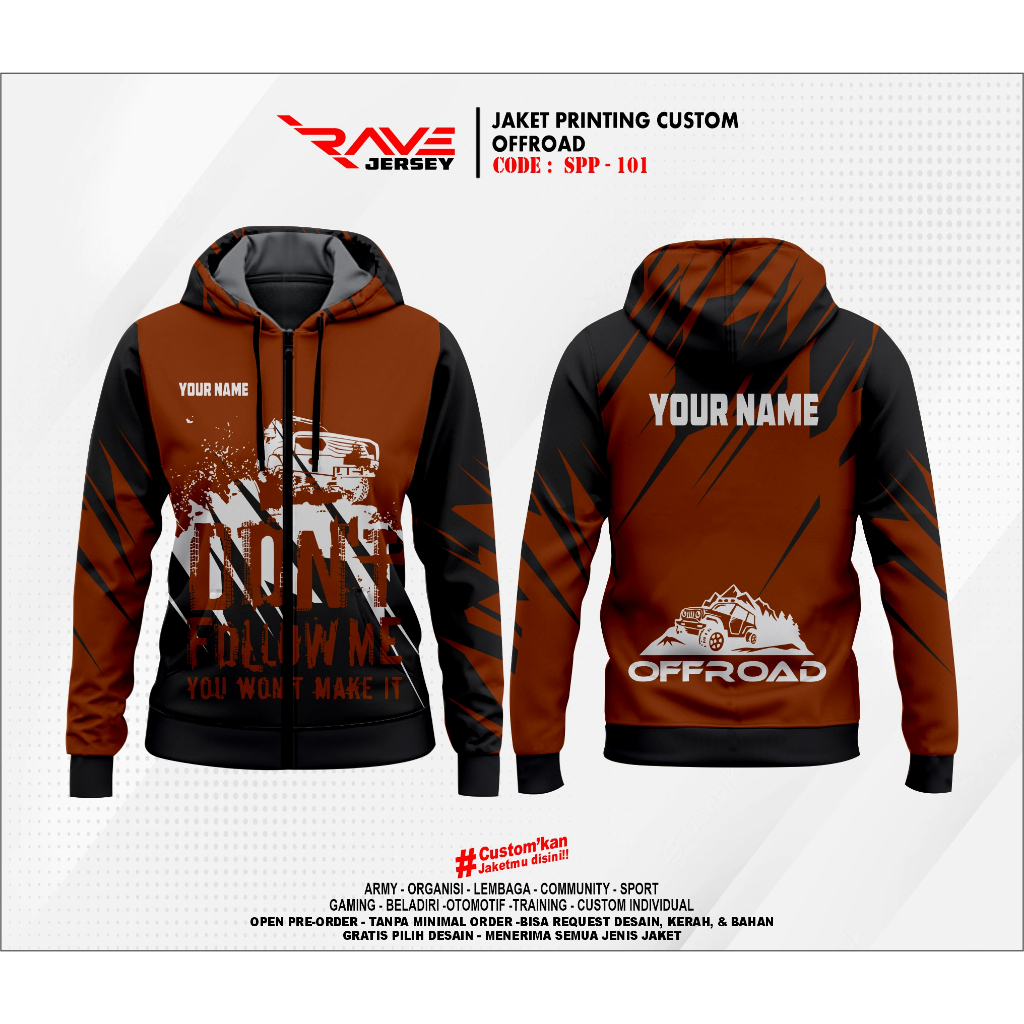 Jual JAKET MOBIL OFFROAD FULL PRINTING SUBLIM CUSTOM (DESAIN SUKA SUKA ...