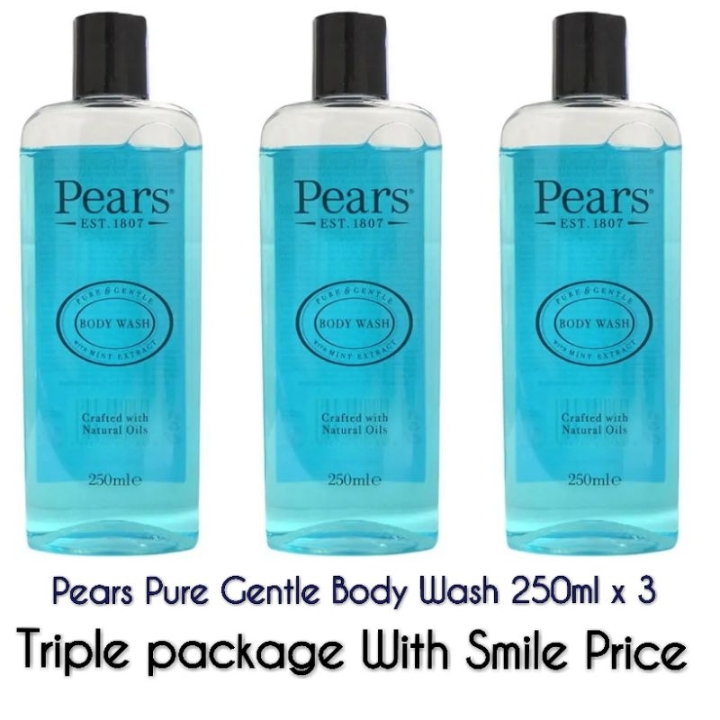 Jual Pears Pure Gentle Body Wash 250ml x 3 (Triple) | Shopee Indonesia