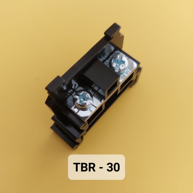 Jual Terminal Blok Din Rail 30A / TBR 30A / End TBR 30a / Stopper TBR ...