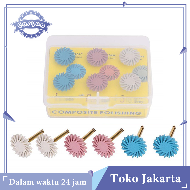 Jual Isi 6 EVE Diacomp Twist Set Bur Twist Dental Bur Soflex Softlex ...