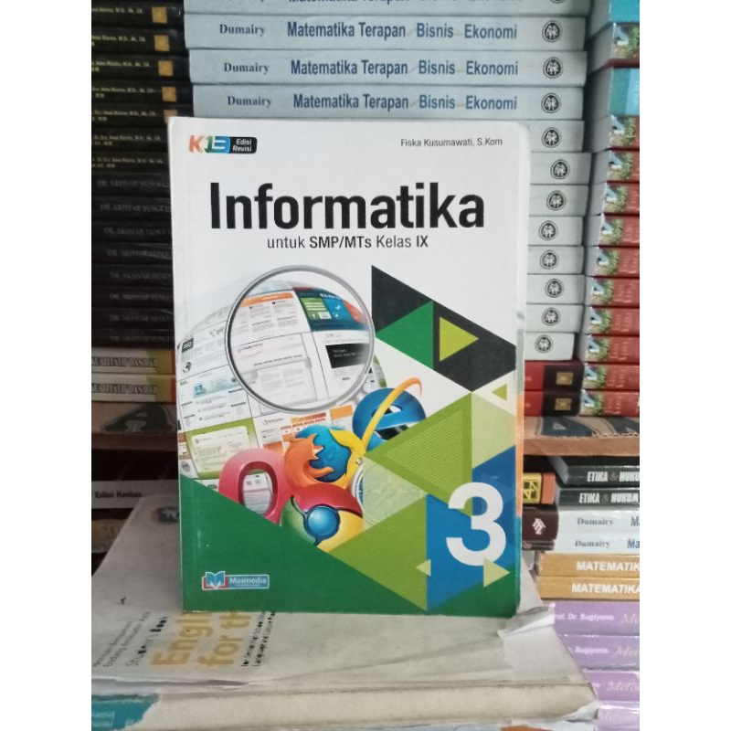 Jual buku informatika 3 kelas 9 SMP masmedia | Shopee Indonesia