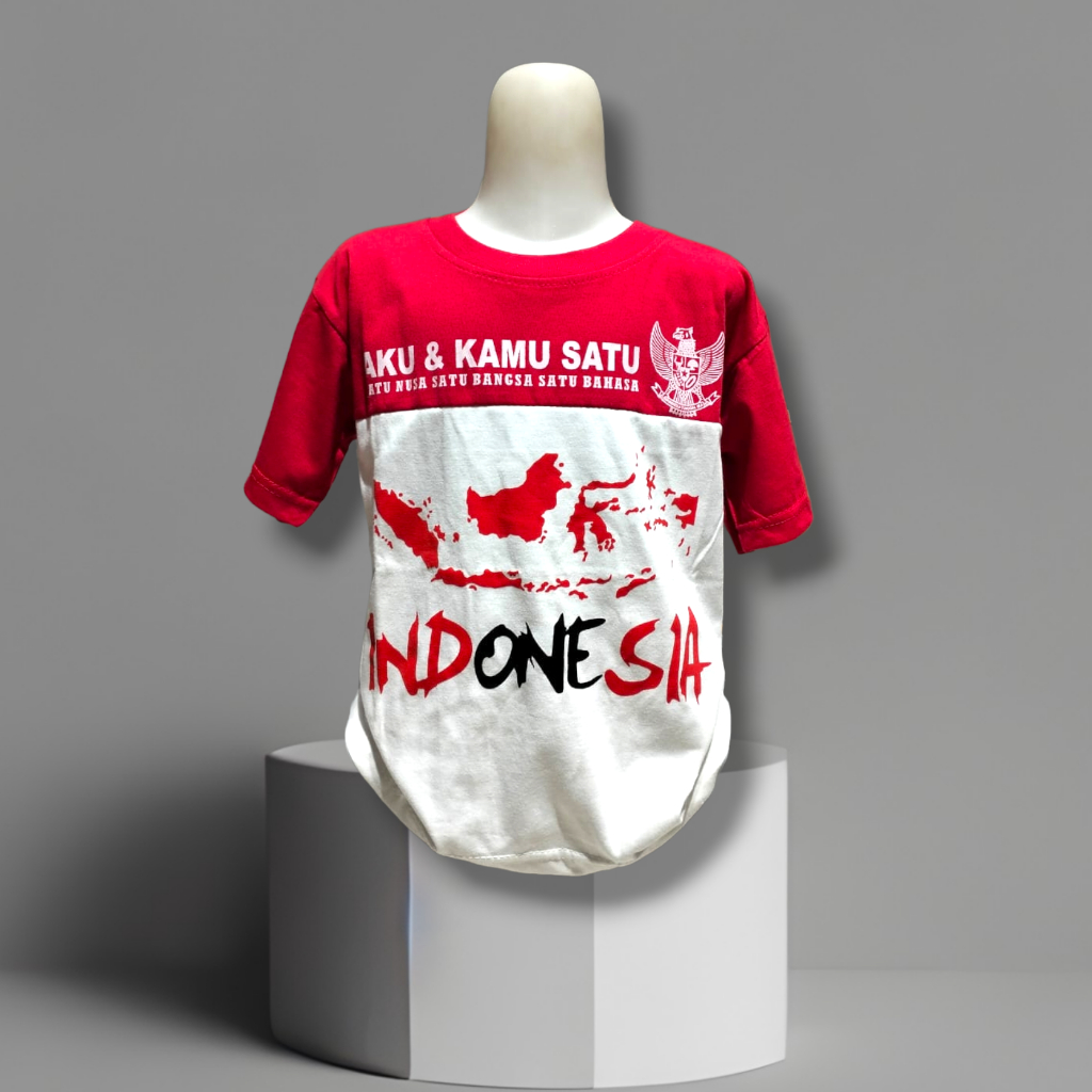 Jual Atasan merah putih anak spesial Hut RI Usia 3 tahun - 10 tahun ...