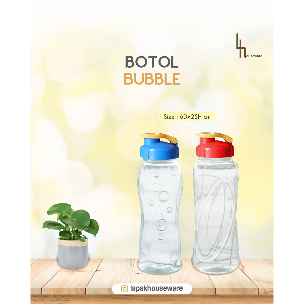 Jual Botol Bubble Bening / Botol Air Minum PLASTIK 800 ML | Shopee ...