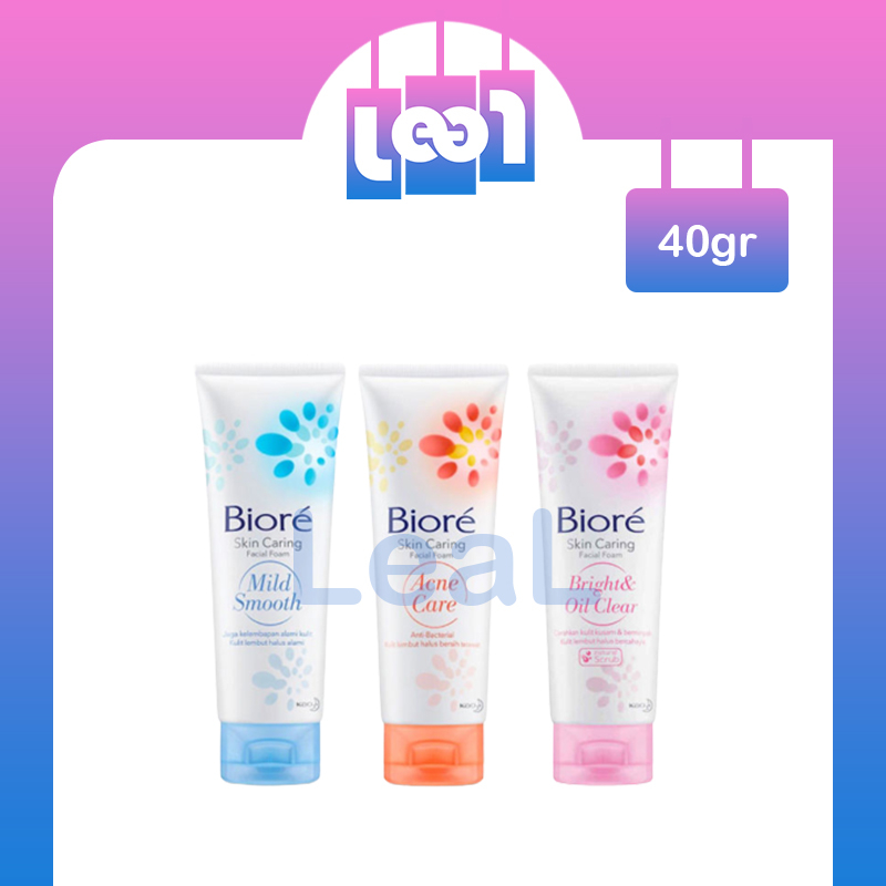 Jual Biore Skin Caring Facial Foam 40gr | All Varian | Shopee Indonesia