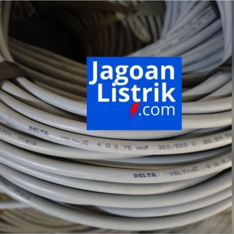 Jual Kabel Kontrol Tanpa Screen YSLY 4x0.75 Kabel YSLY - JZ Delta 4 x 0.75mm2 Grey Abu-Abu ...