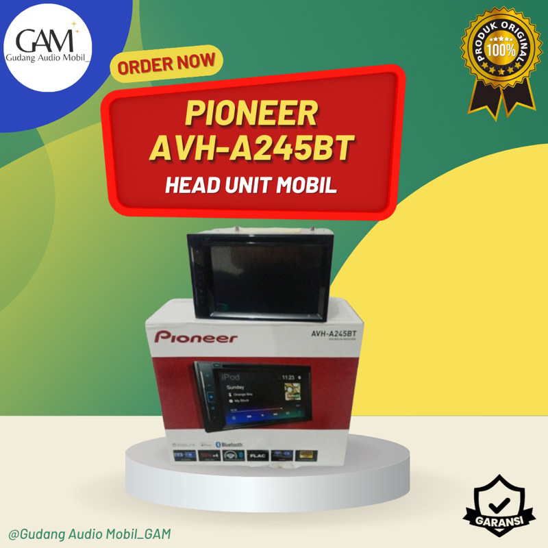 Jual HEAD UNIT DOUBLE DIN PIONEER AVH-A245BT 6,5 INCH / HEAD UNIT ANDROID | Shopee Indonesia