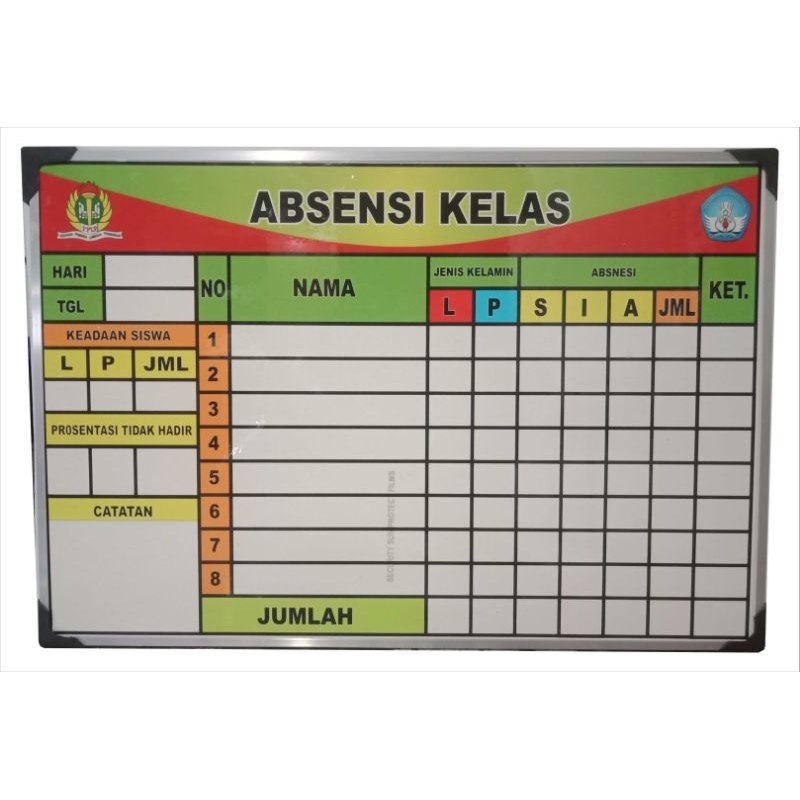 Jual PAPAN ABSENSI KELAS | Shopee Indonesia