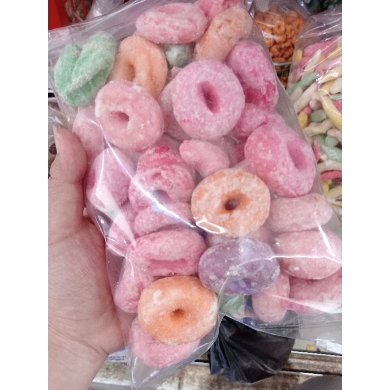 Jual Snack pelangi bentuk Widaran dan donat | Shopee Indonesia