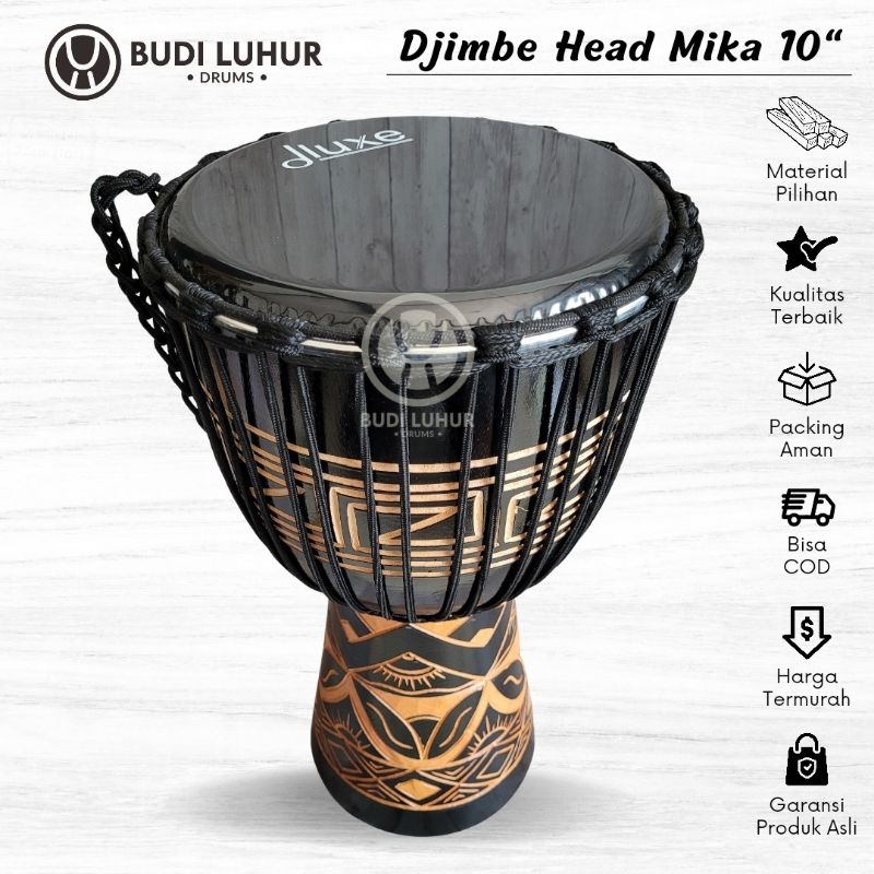 Jual Alat Musik Kendang Jimbe Reggae Gendang Djimbe Head Mika 8 9 10 11 ...
