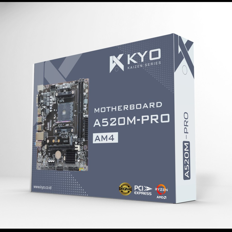 Jual Motherboard KYO KAIZEN A520M PRO AMD AM4 A520 DDR4 Mobo A520M PRO ...