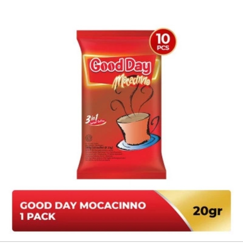 Jual Good Day Mocacino Merah 1 renceng isi 10 pcs | Shopee Indonesia