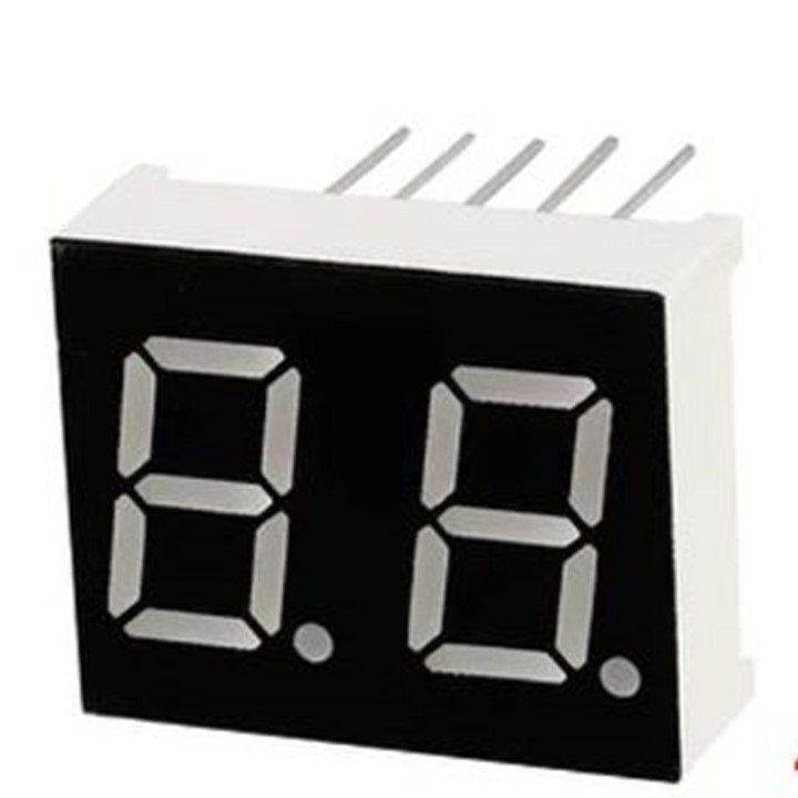 Jual 7 SEGMEN SEVEN SEGMENT LED DISPLAY 2 DIGIT COMMON CATHODE 0.4 IN ...