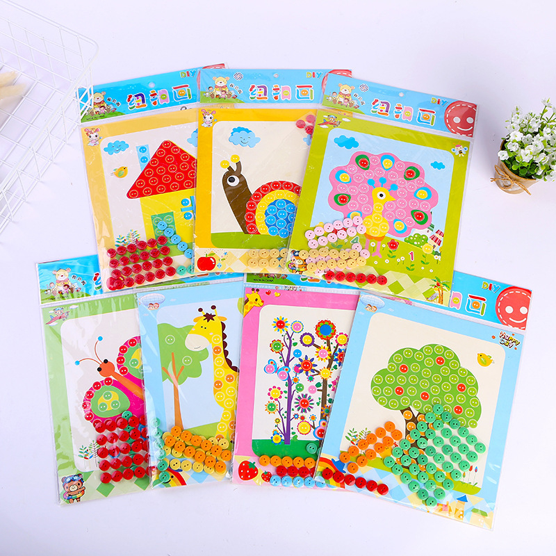 Jual Mainan edukasi Tempel Gambar Kancing - acak - satuan - Gambar ...